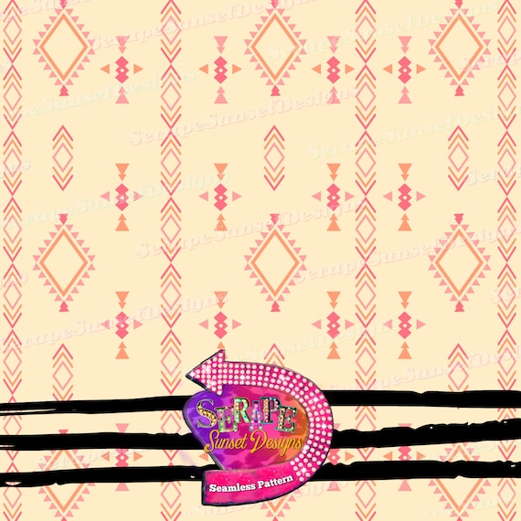 Pink Aztec Print