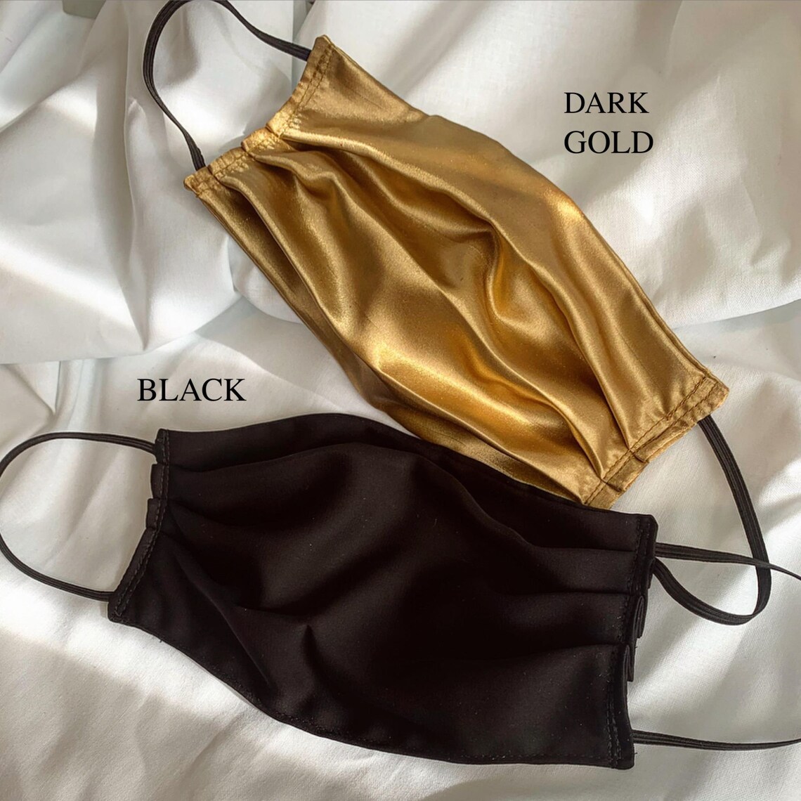 Satin Silk Face Mask Handmade in My UK Studio. Double Layer - Etsy UK
