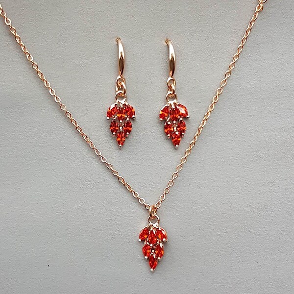 Red Jewelry Set - Etsy
