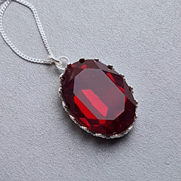 Red Necklace - Etsy UK