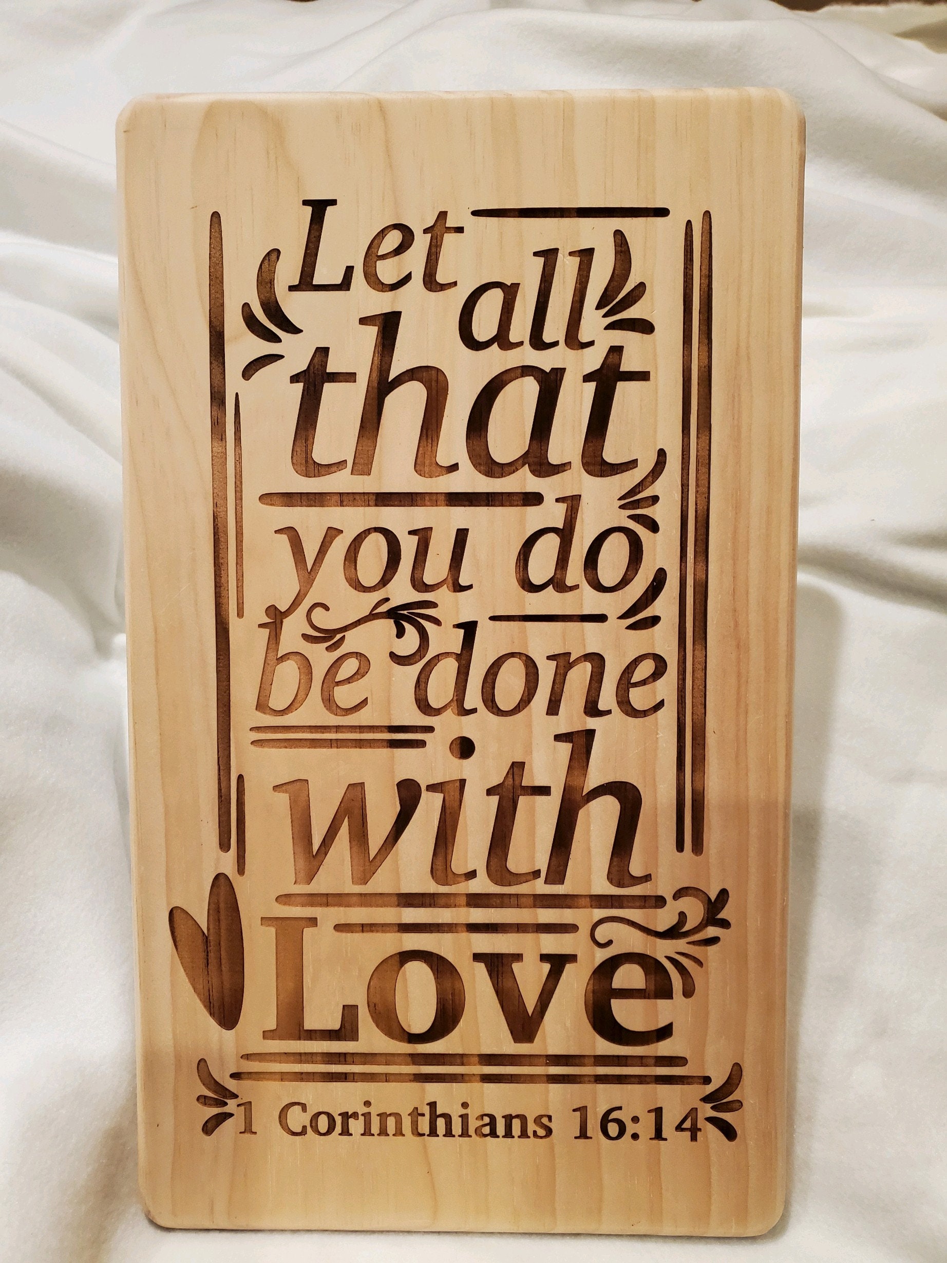 Bible Verse Sign Engraved Sign Wedding Gift Housewarming - Etsy UK