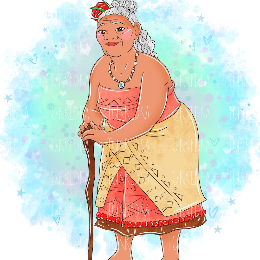 Gramma Tala Moana Clip Art Sublimation PNG Clipart, Cartoon Sublimation ...