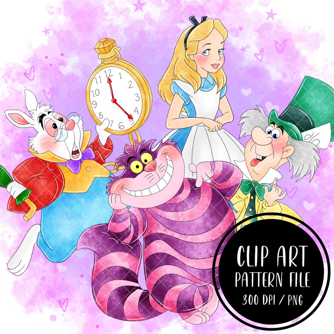 Alicia en el país de las maravillas Clip art PNG, Sublimación de ...