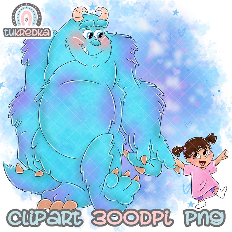 Monstruos Sulley Boo Clip art PNG, Dibujos animados Clipart Sublimación ...