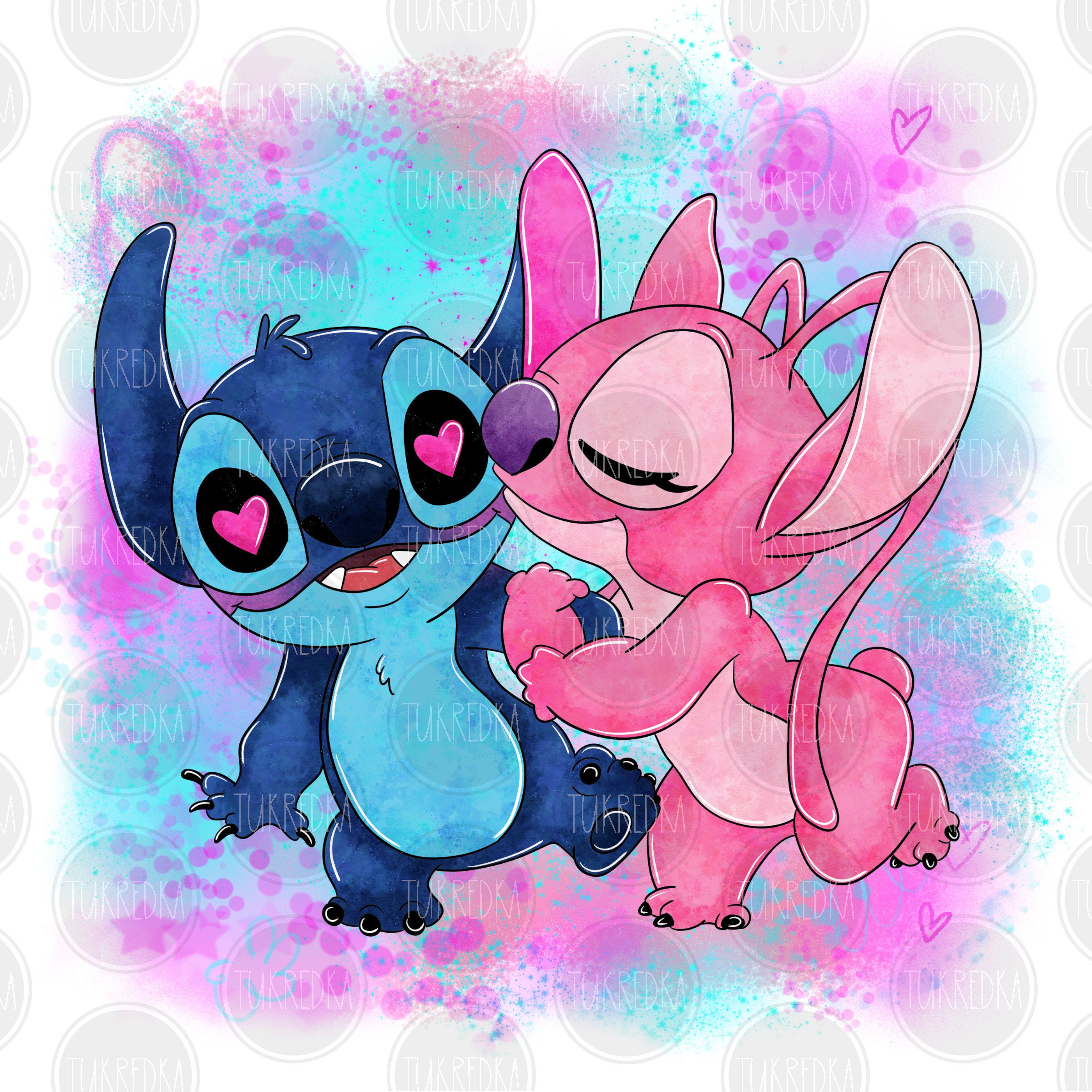 Stitch Angel Cute Clip Art PNG Cartoon Clipart Sublimation - Etsy