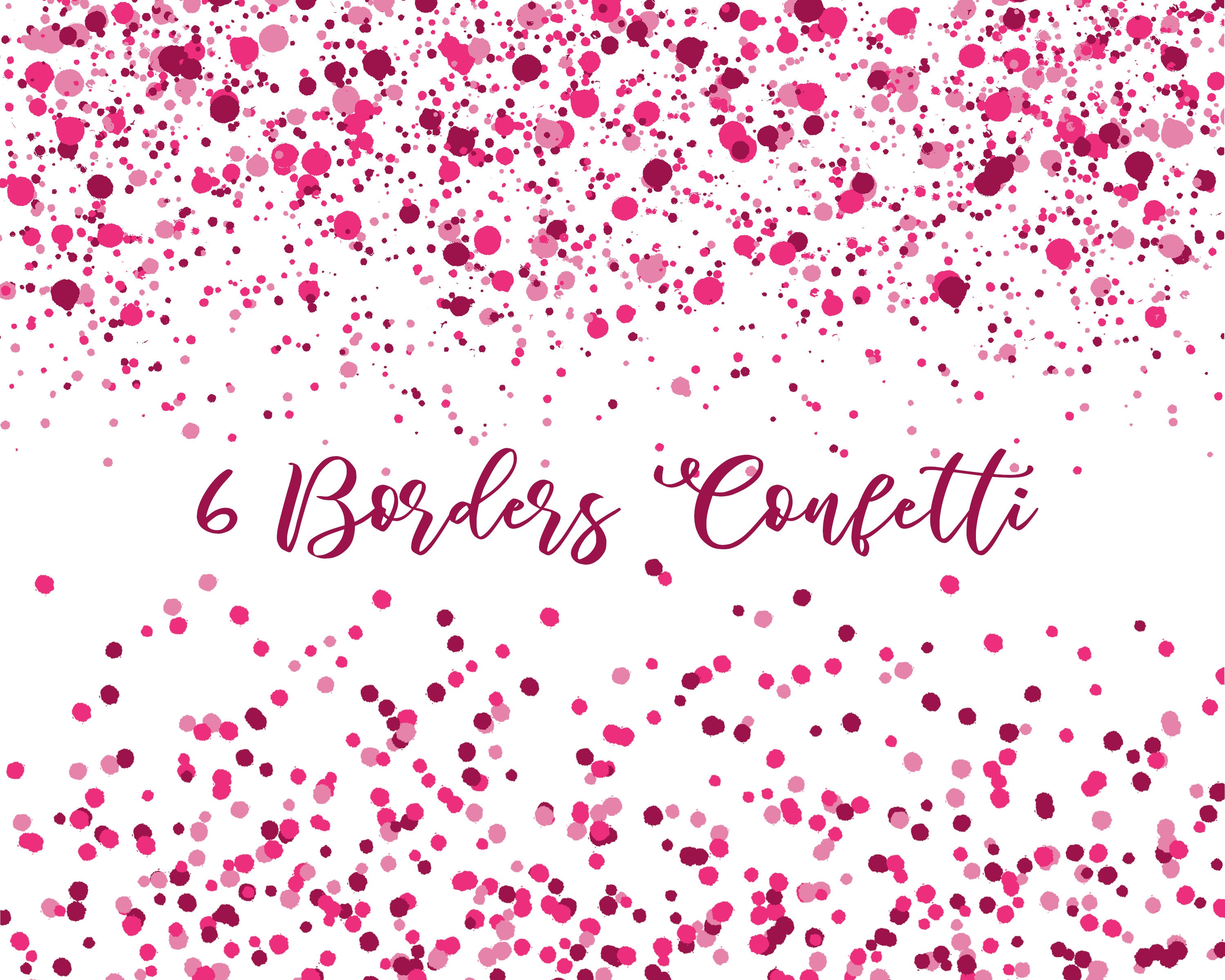 Confetti Clipart Border