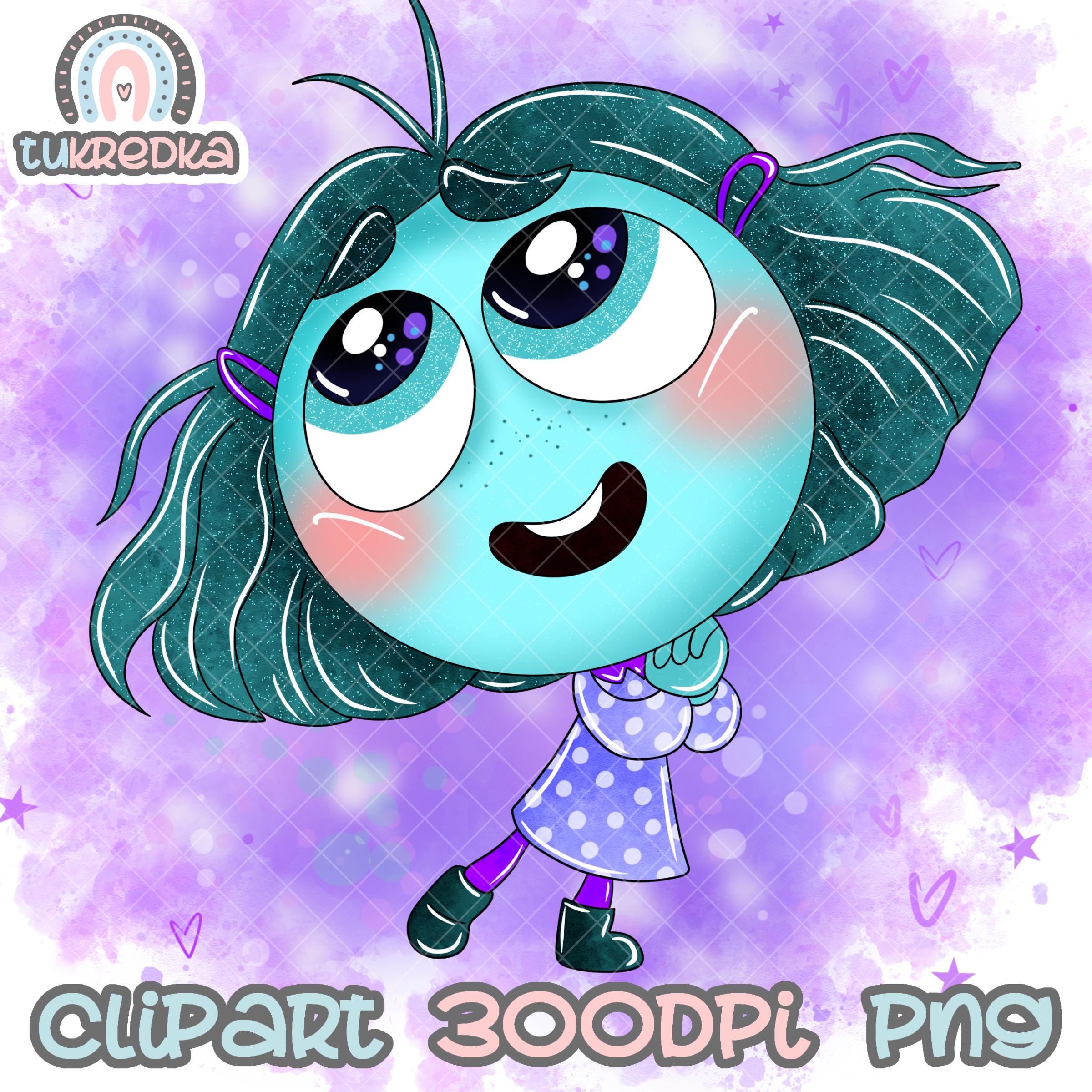 Inside Out Envy Clip Art PNG, Hand Drawn Cartoon Clipart Sublimation ...