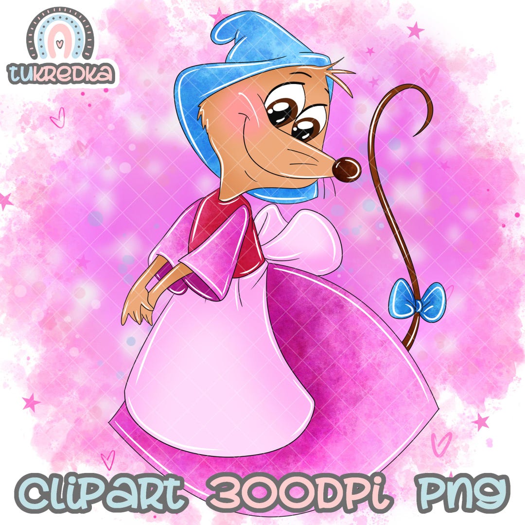 Princess Cinderella Gus Mice Clip Art PNG Clip Art, Cartoon Sublimation ...