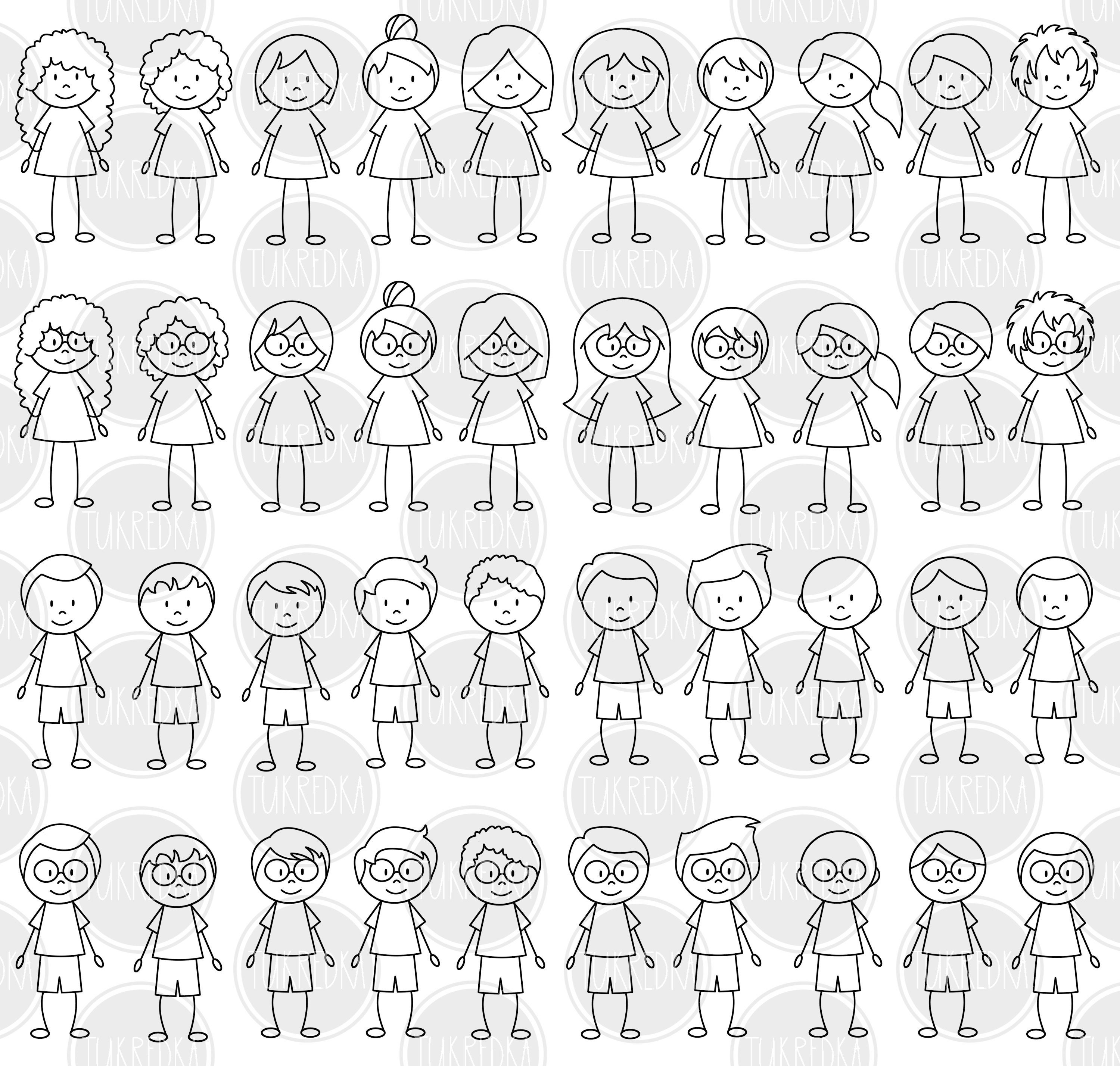 130 Stick Figure Clipart Clip Art, Stick People Family, Download Free ...