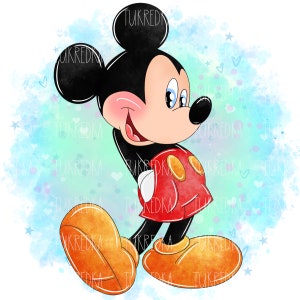 Mickey Mouse Clipart, PNG Clip Art, Cartoon Sublimation PNG - Etsy