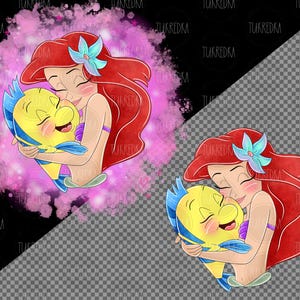 Princess Ariel Clip Art, the Little Mermaid PNG Clip Art, Cartoon ...