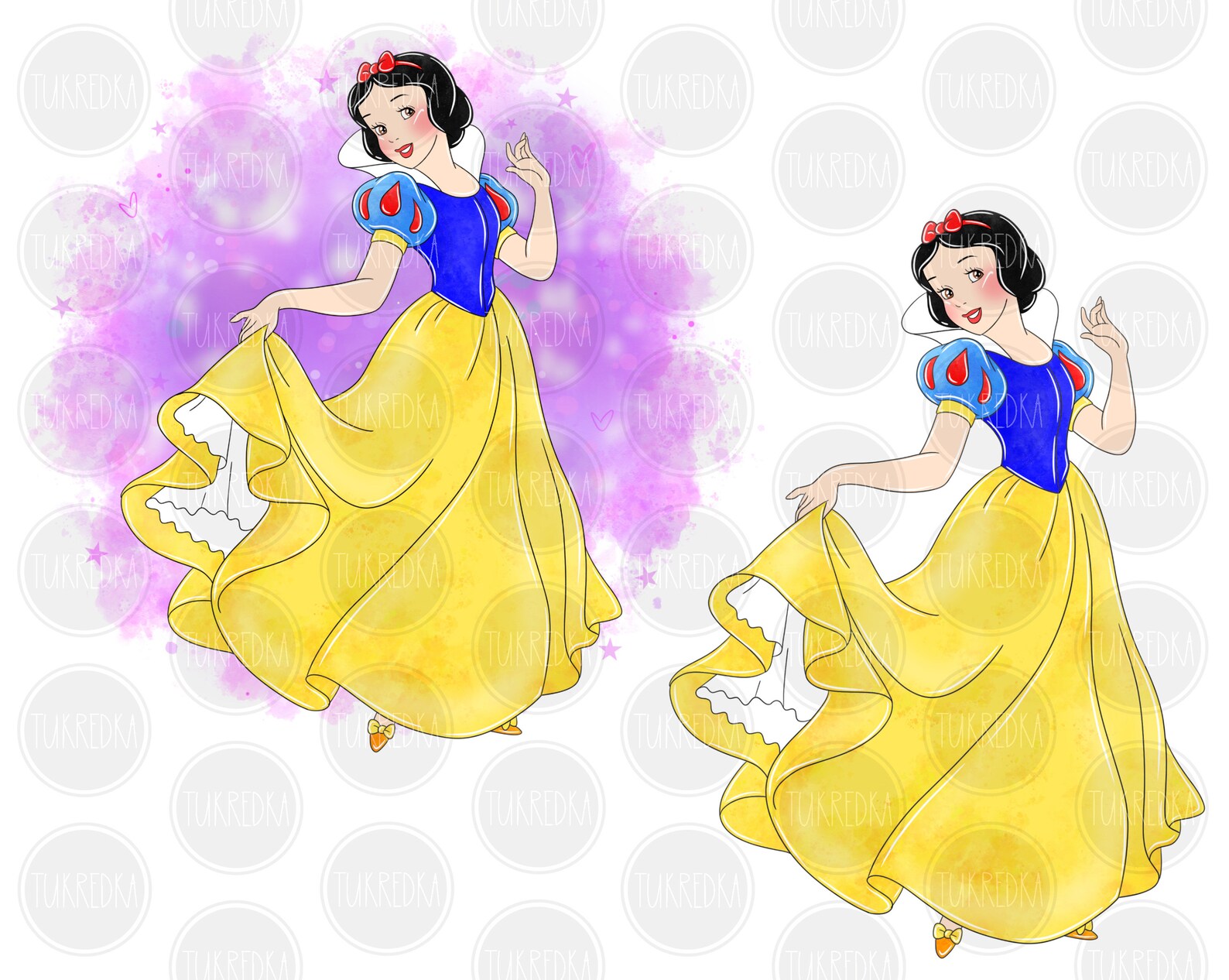 Princess Snow White Clip Art PNG, Cartoon Clipart Sublimation PNG ...