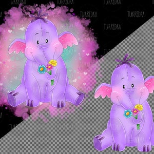 Heffalump Winnie the Pooh, Poohs Heffalump Cute Clip Art PNG, Cartoon ...