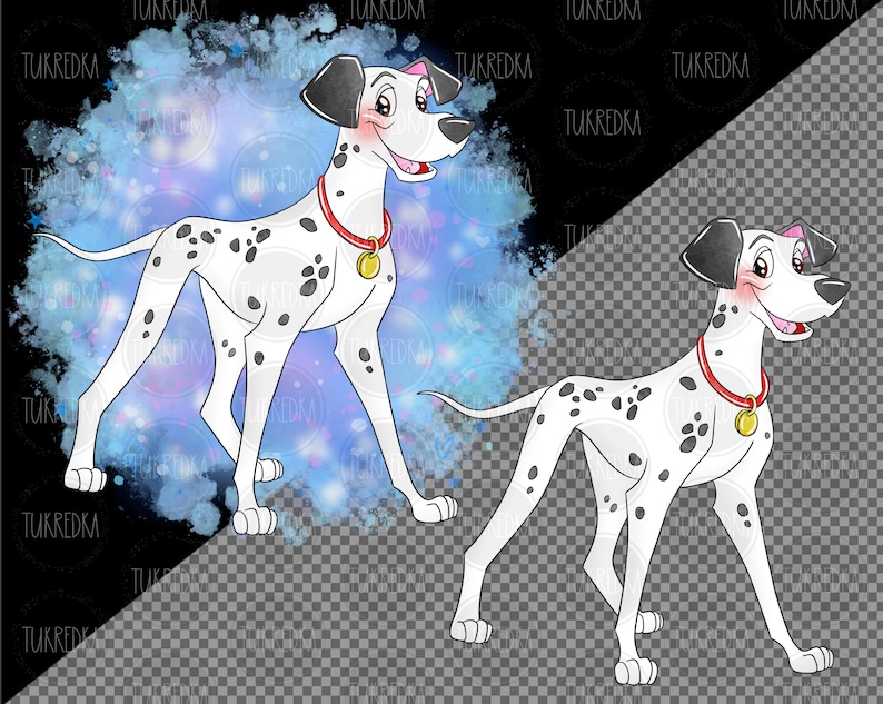 101 Dalmatians Dog Clip Art PNG, Cartoon Clipart Sublimation PNG ...
