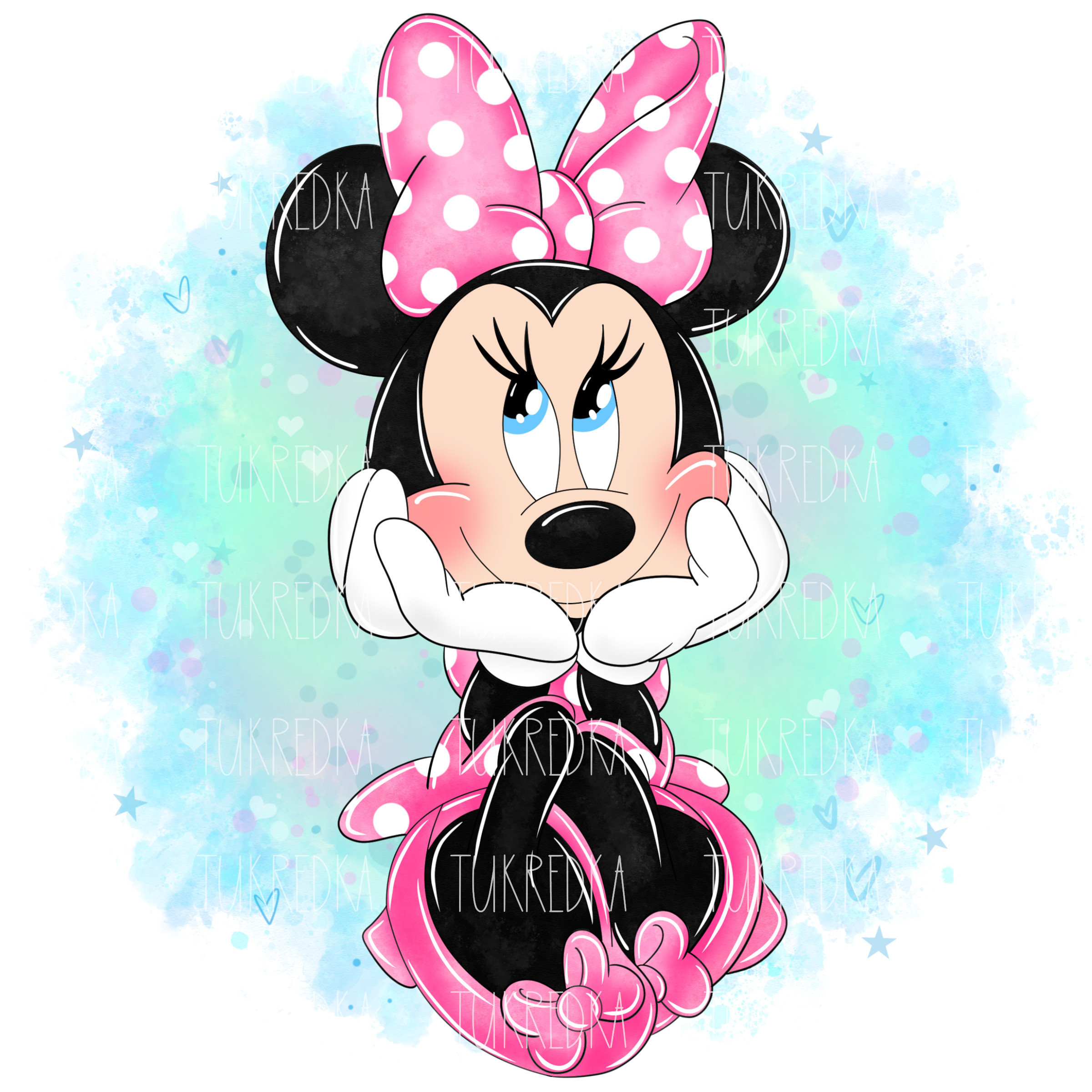 Minnie Mouse Clipart, PNG Clip Art, Cartoon Sublimation PNG - Etsy