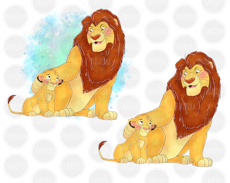 Lion King Simba Mufasa Clip Art PNG, Cartoon Sublimation PNG Clipart ...