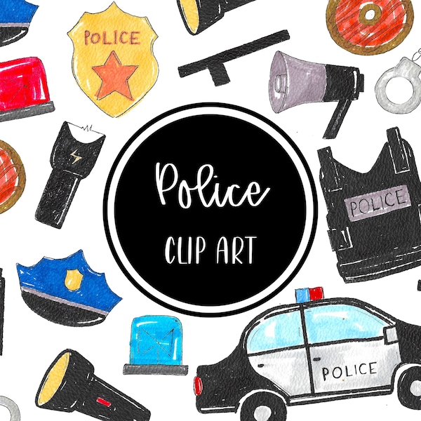 Police Clip Art - Etsy