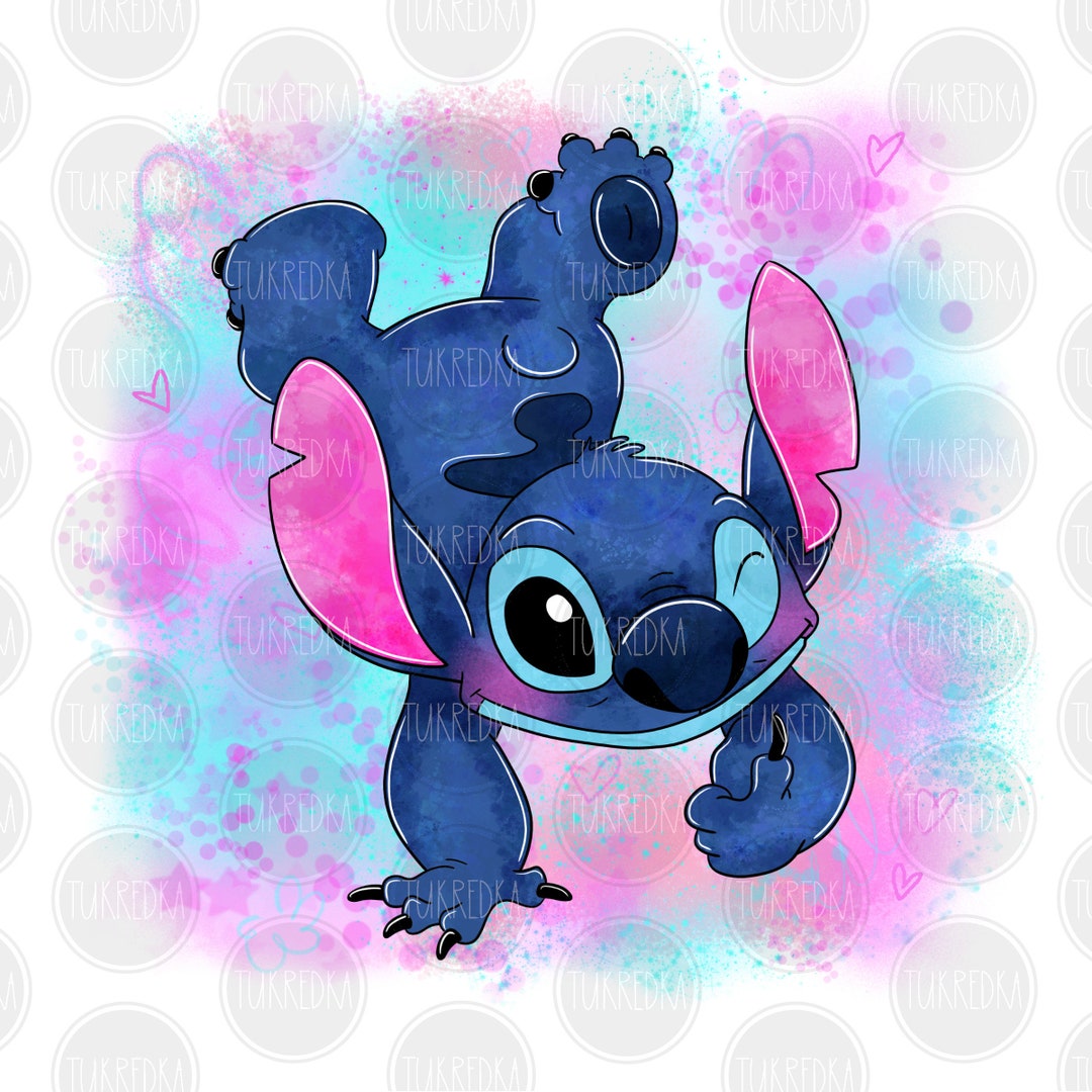 Stitch Cute Clip Art PNG Cartoon Clipart Sublimation PNG - Etsy