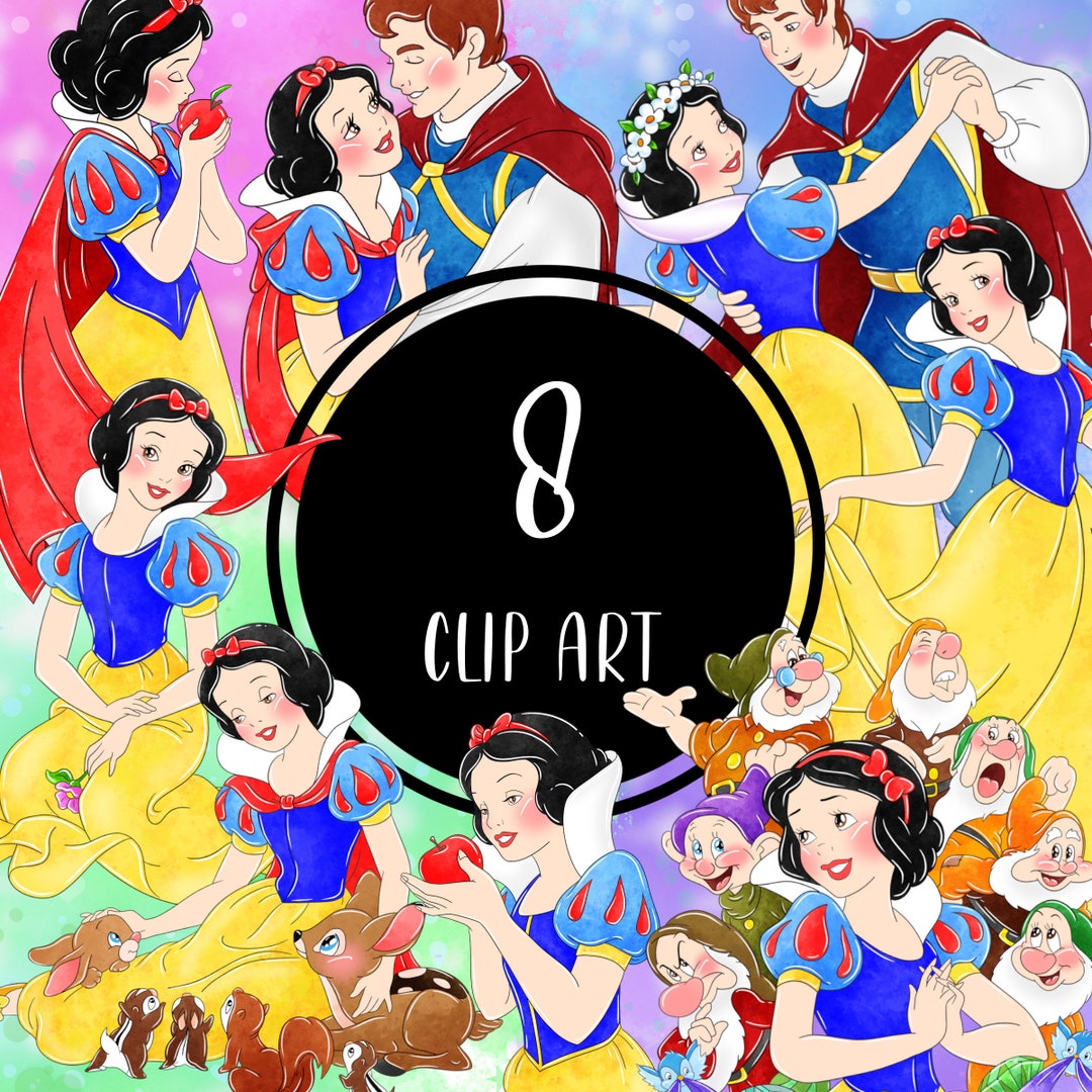 Princess Snow White and the Seven Dwarfs Clip Art PNG, Cartoon Clipart ...