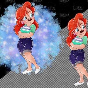 Max and Roxanne Cute Clip Art PNG, Cartoon Clipart Sublimation PNG ...