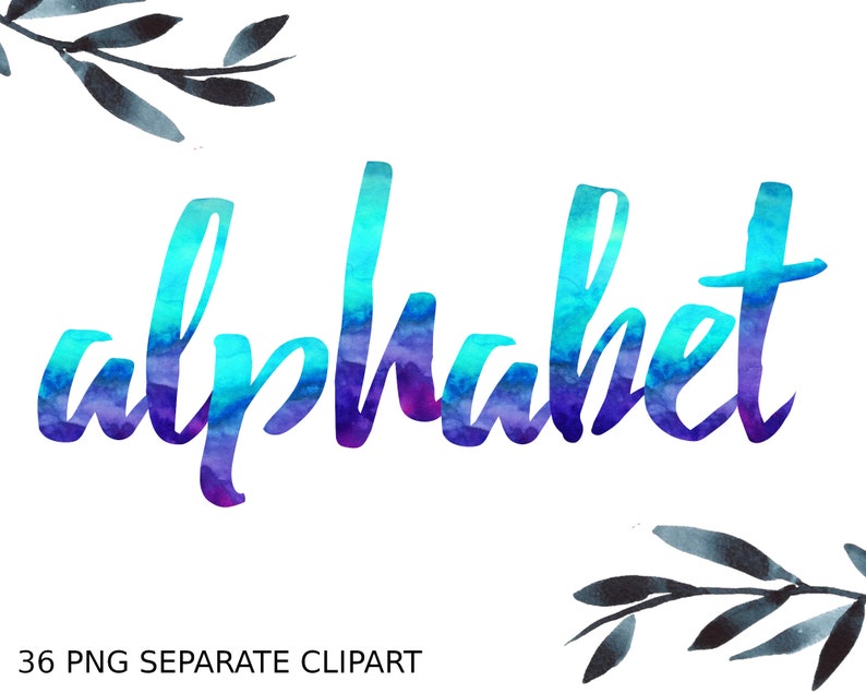 Ombre Alphabet Clip Art Ombre Alphabet Letters Cards Download Free ...