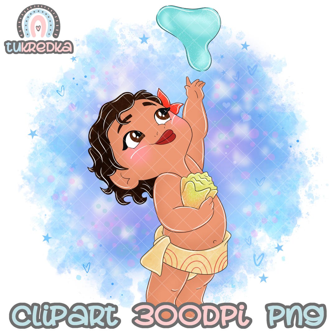 Princess Moana Clip Art Sublimation PNG Clipart, Vaiana Clipart Cartoon ...