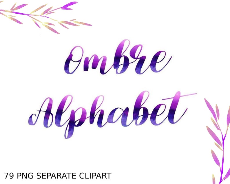 Ombre Alphabet Clip Art Ombre Alphabet Letters Cards Download Free ...