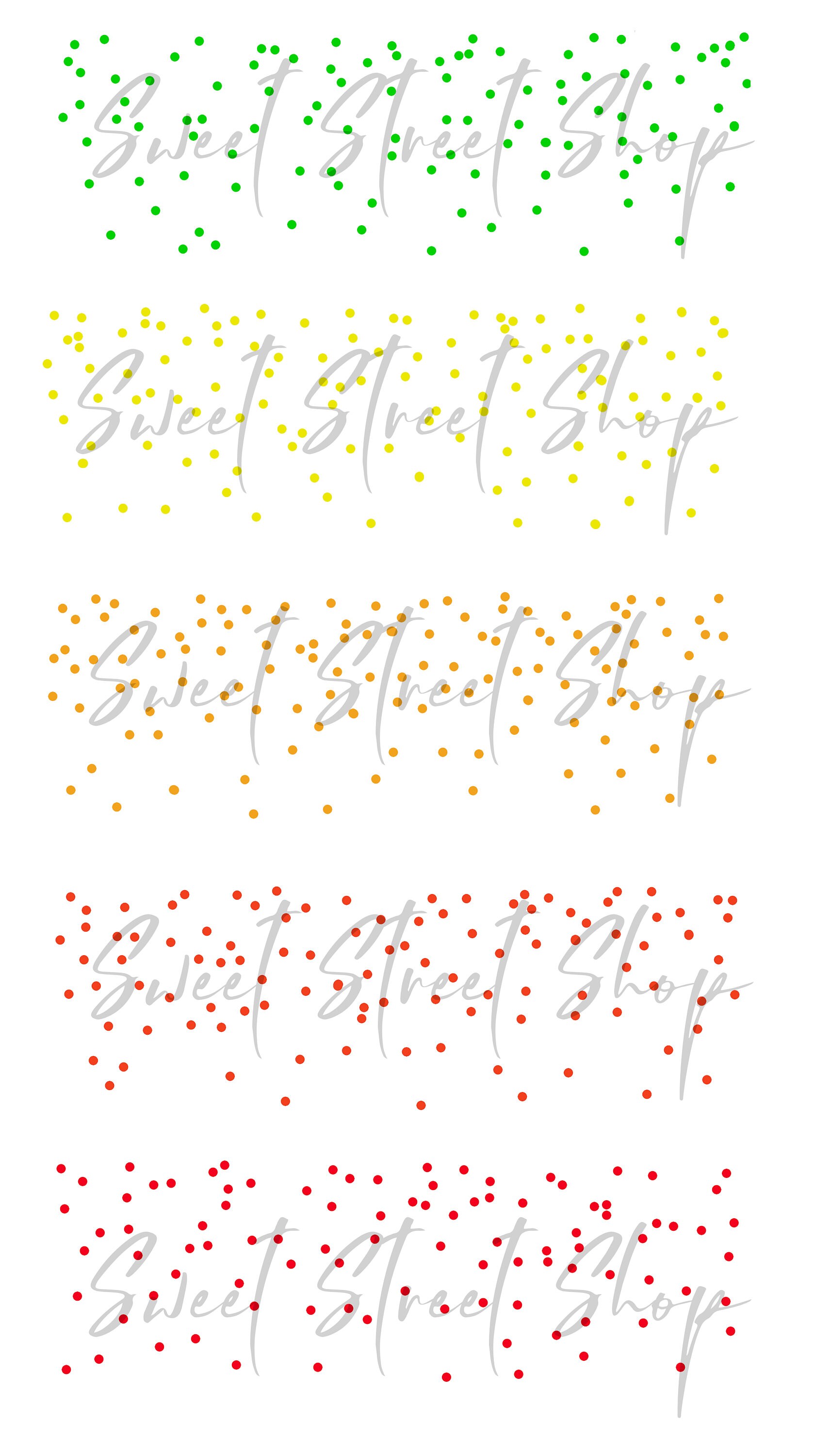 Digital Confetti Colorful Border Confetti Clipart Confetti - Etsy
