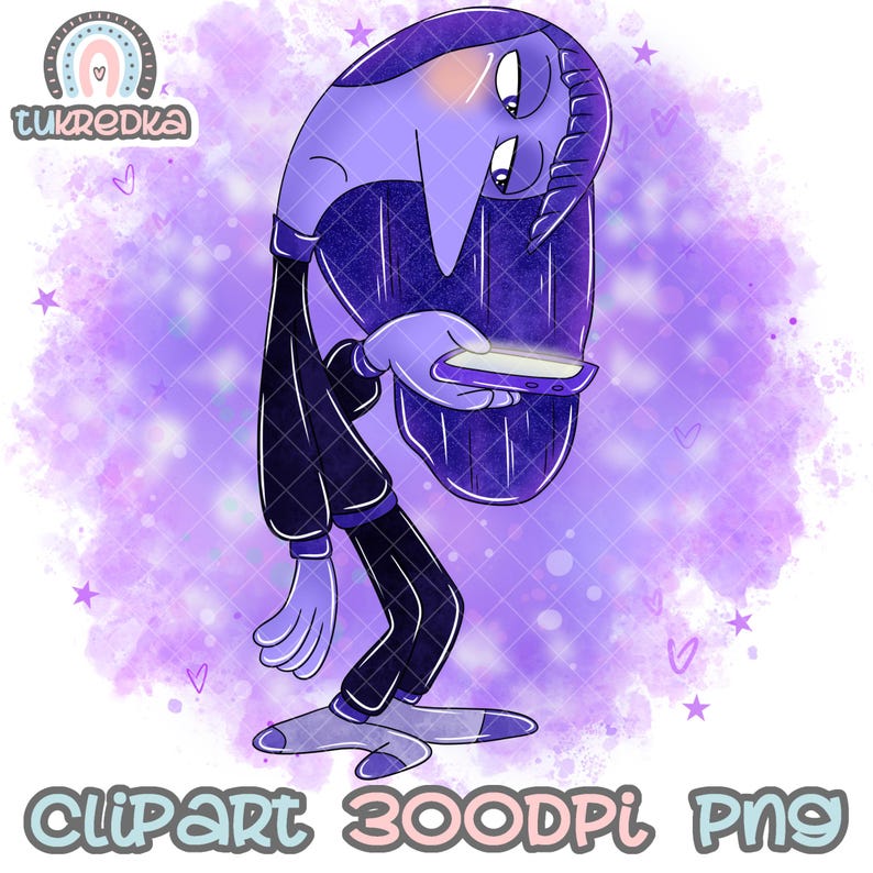 Inside Out Ennui Clip Art PNG, Hand Drawn Cartoon Clipart Sublimation ...