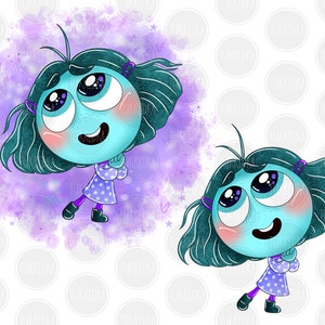 Inside Out Envy Clip Art PNG, Hand Drawn Cartoon Clipart Sublimation ...