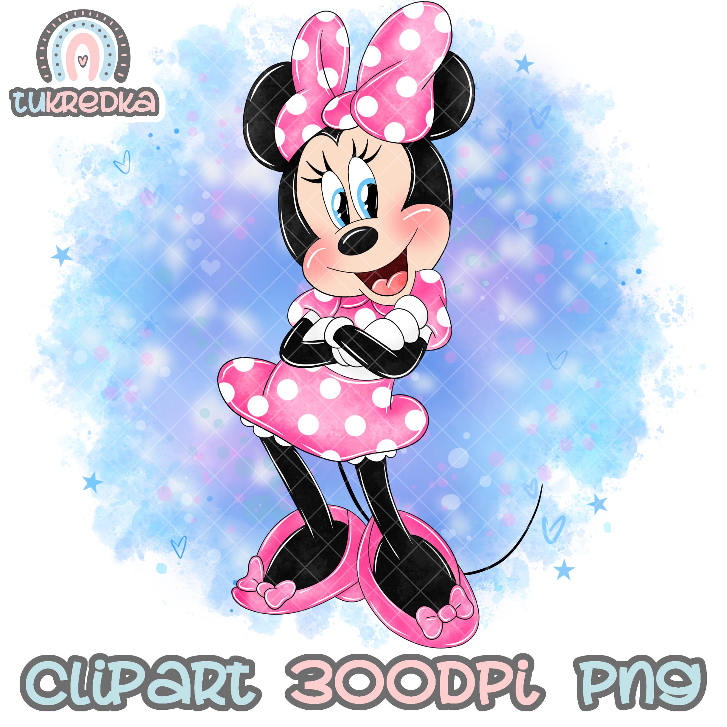 Minnie Mouse Clipart, PNG Clip Art, Cartoon Sublimation Pngcartoon Art ...
