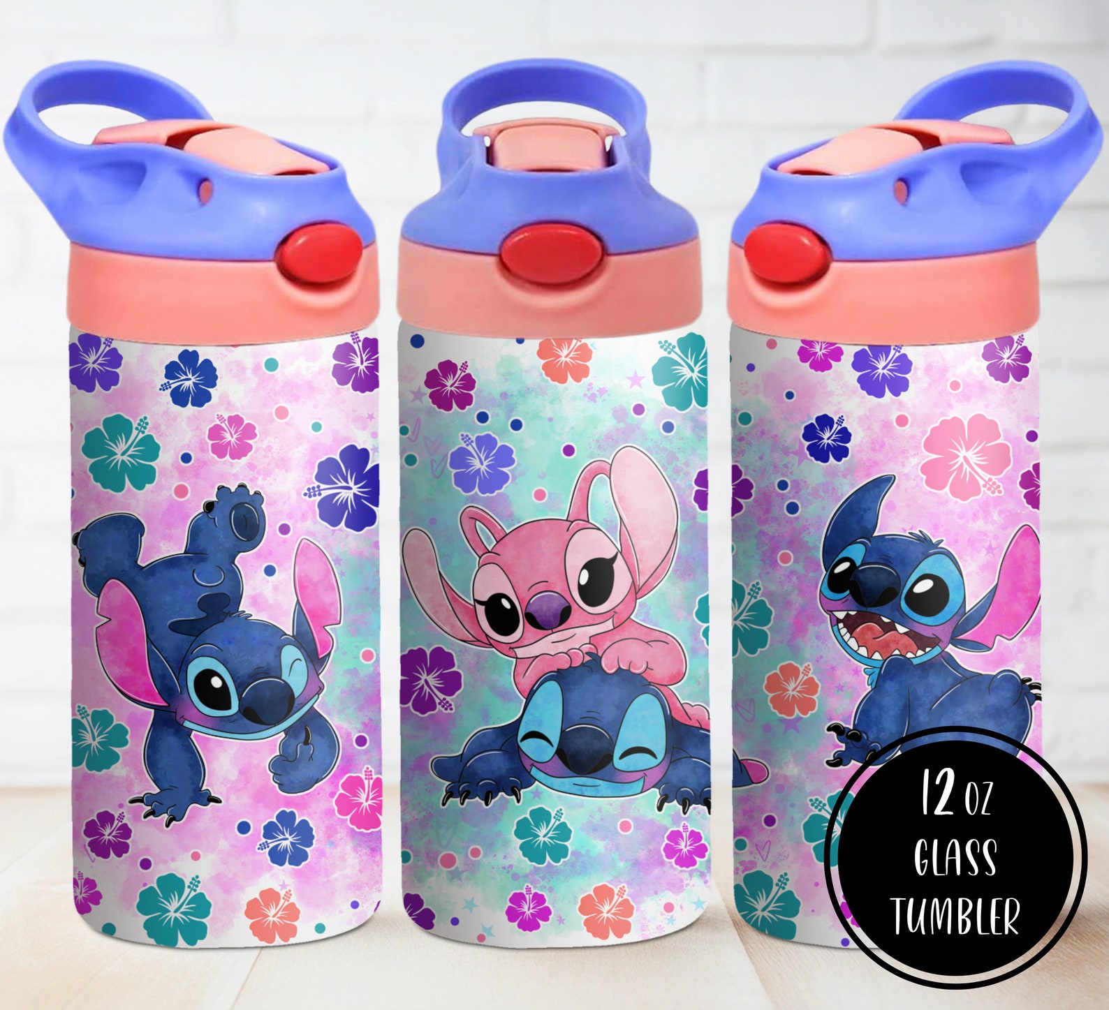 Stitch and Lilo Cup PNG File DIGITAL DOWNLOAD 12oz Tumbler Design, 12oz ...