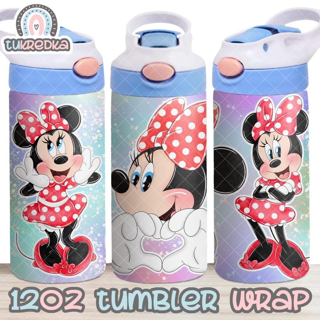 Minnie Mouse Cup PNG File DIGITAL DOWNLOAD 12oz Tumbler Design, 12oz ...