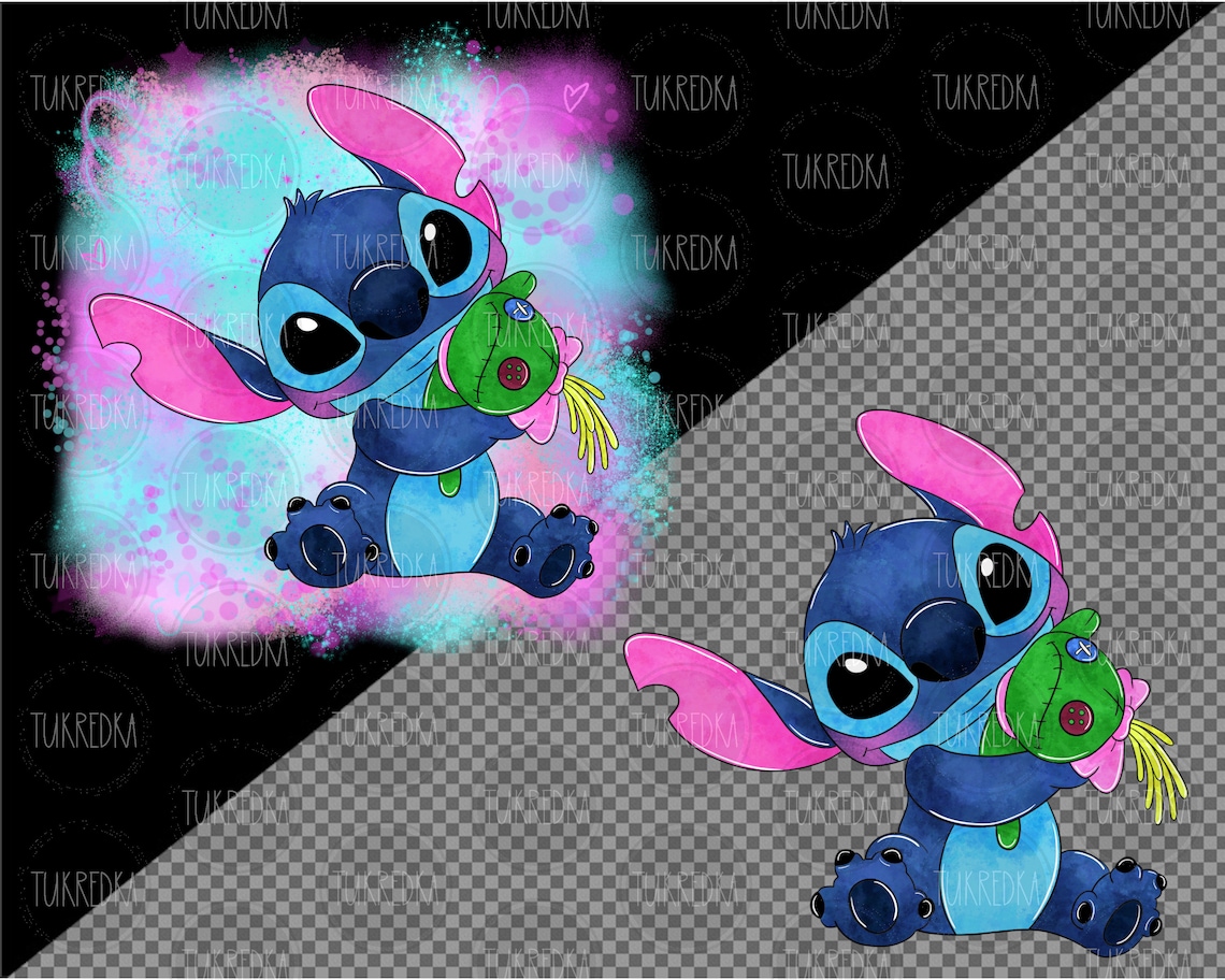 Stitch Cute Clip Art PNG Cartoon Clipart Sublimation PNG - Etsy