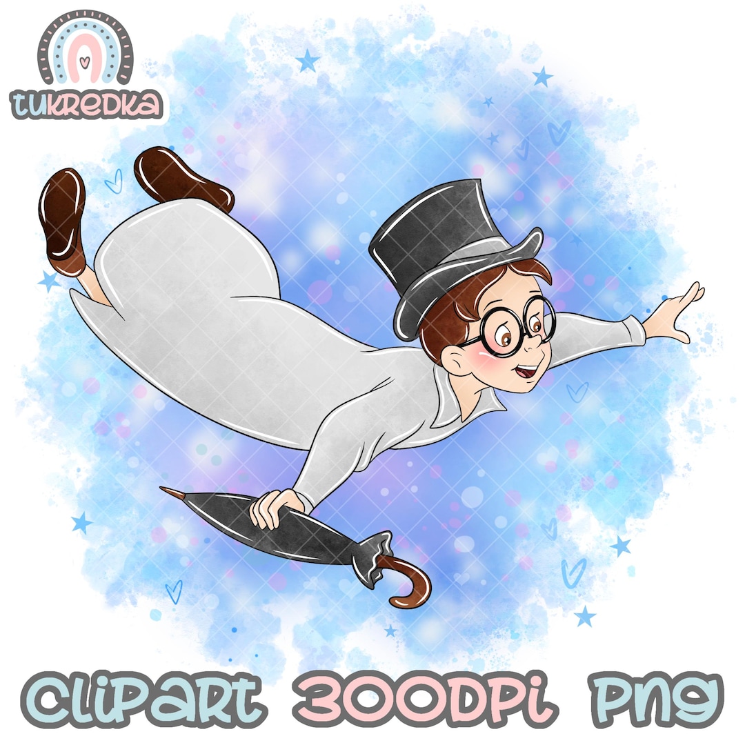 Peter Pan John Cute Clip Art PNG, Cartoon Clipart Sublimation PNG ...