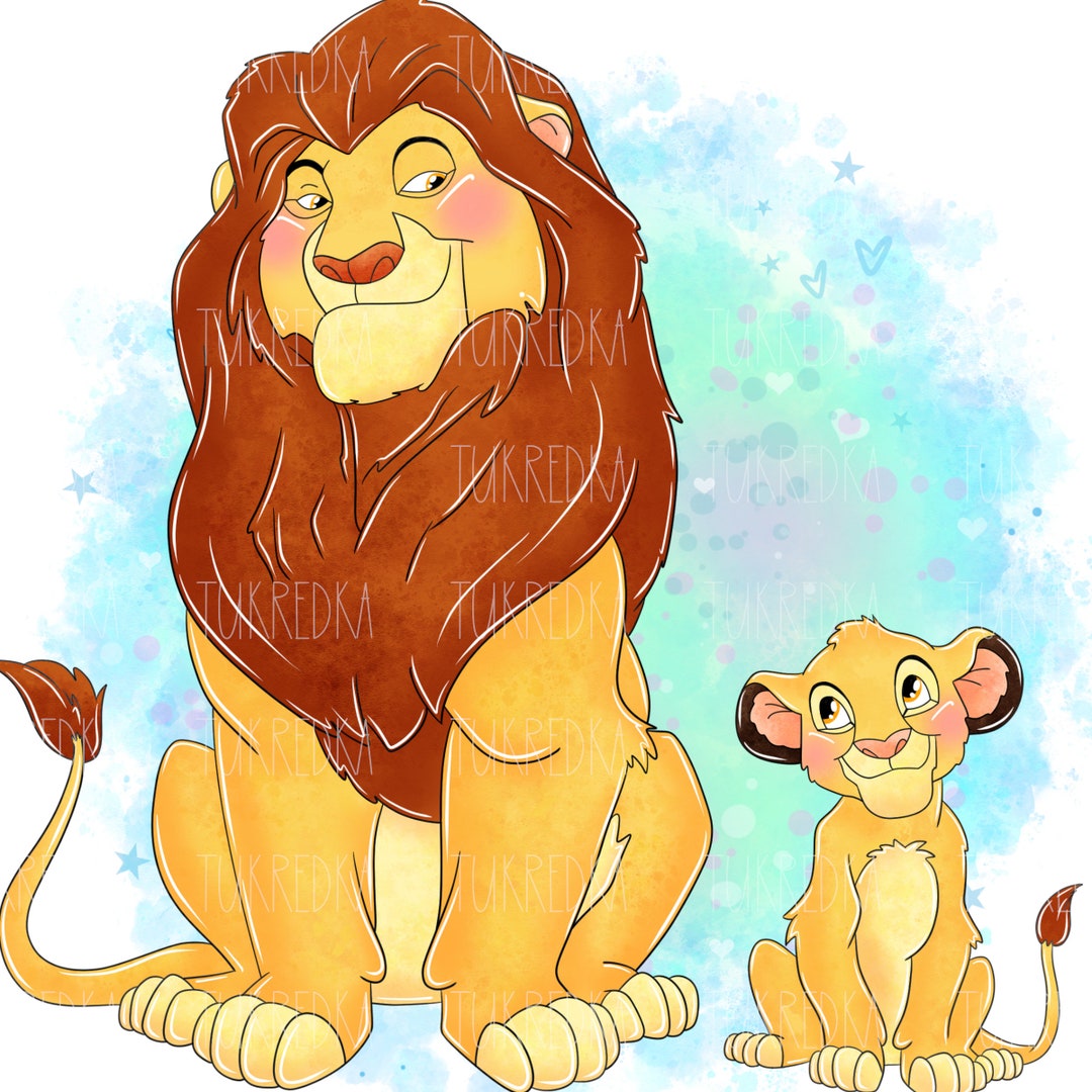 Rey León Simba Mufasa Clip art PNG, Sublimación de dibujos animados PNG ...