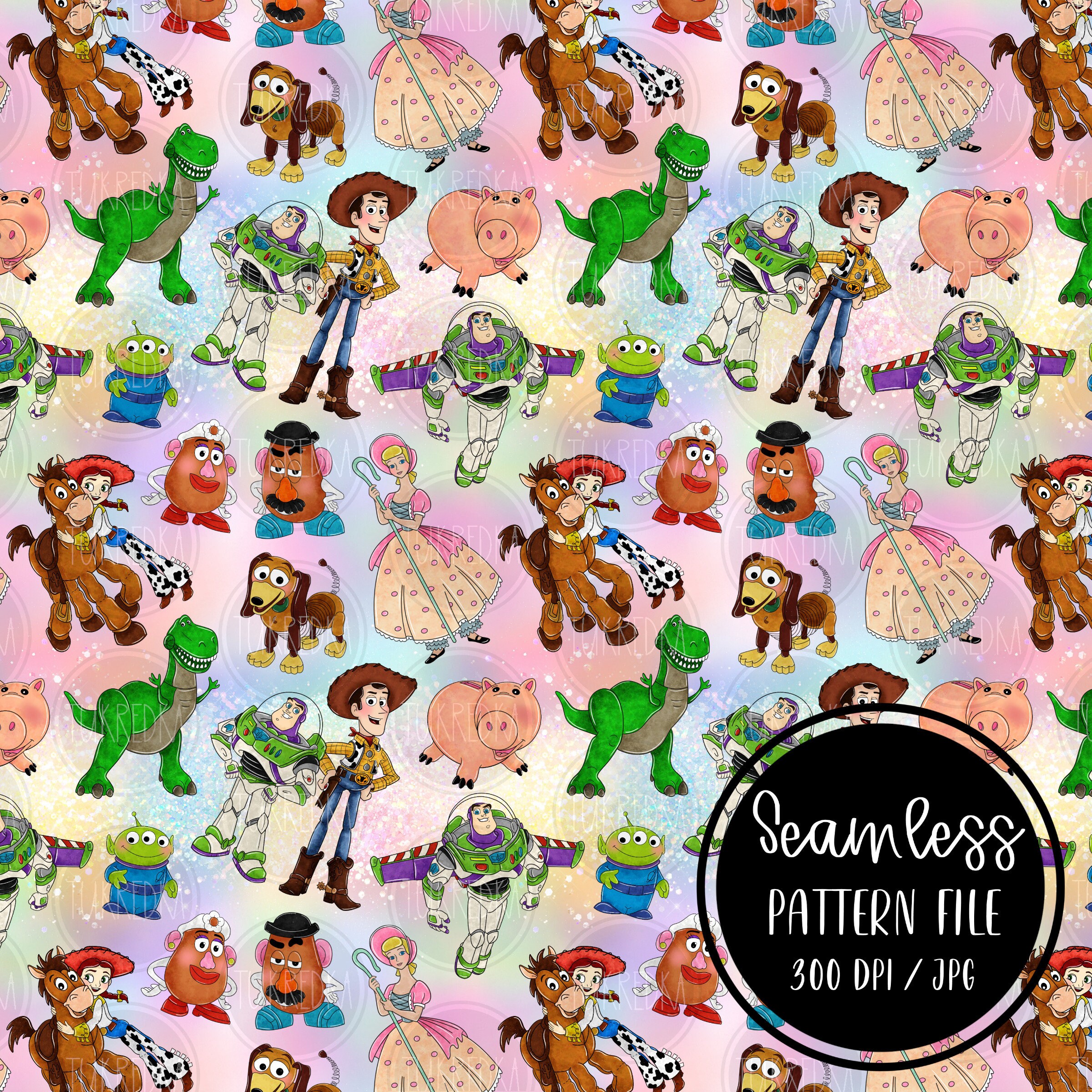 Toy Story Seamless Pattern, Digital Paper Background Download Free ...