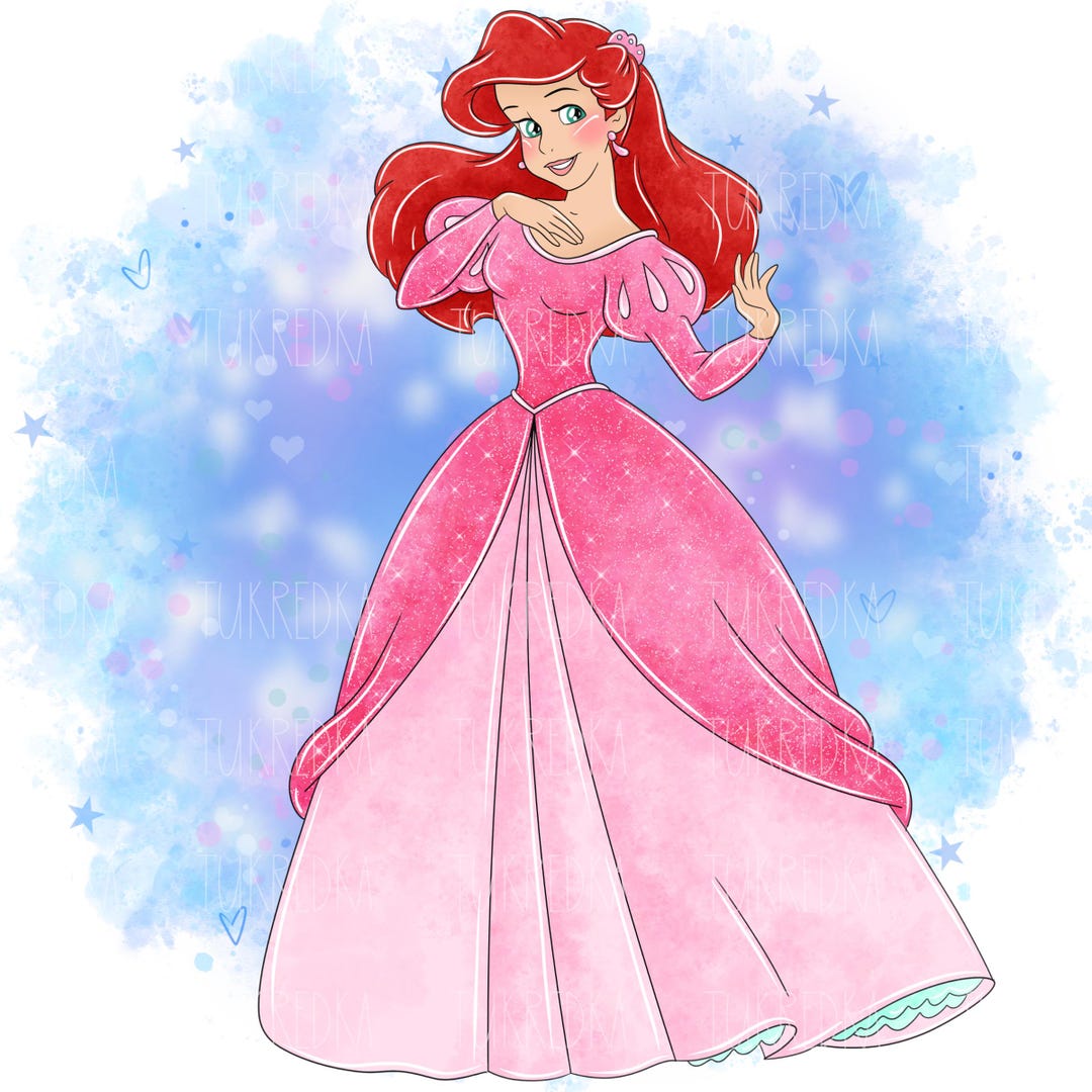 Princess Ariel Clip Art, the Little Mermaid PNG Clip Art, Cartoon ...
