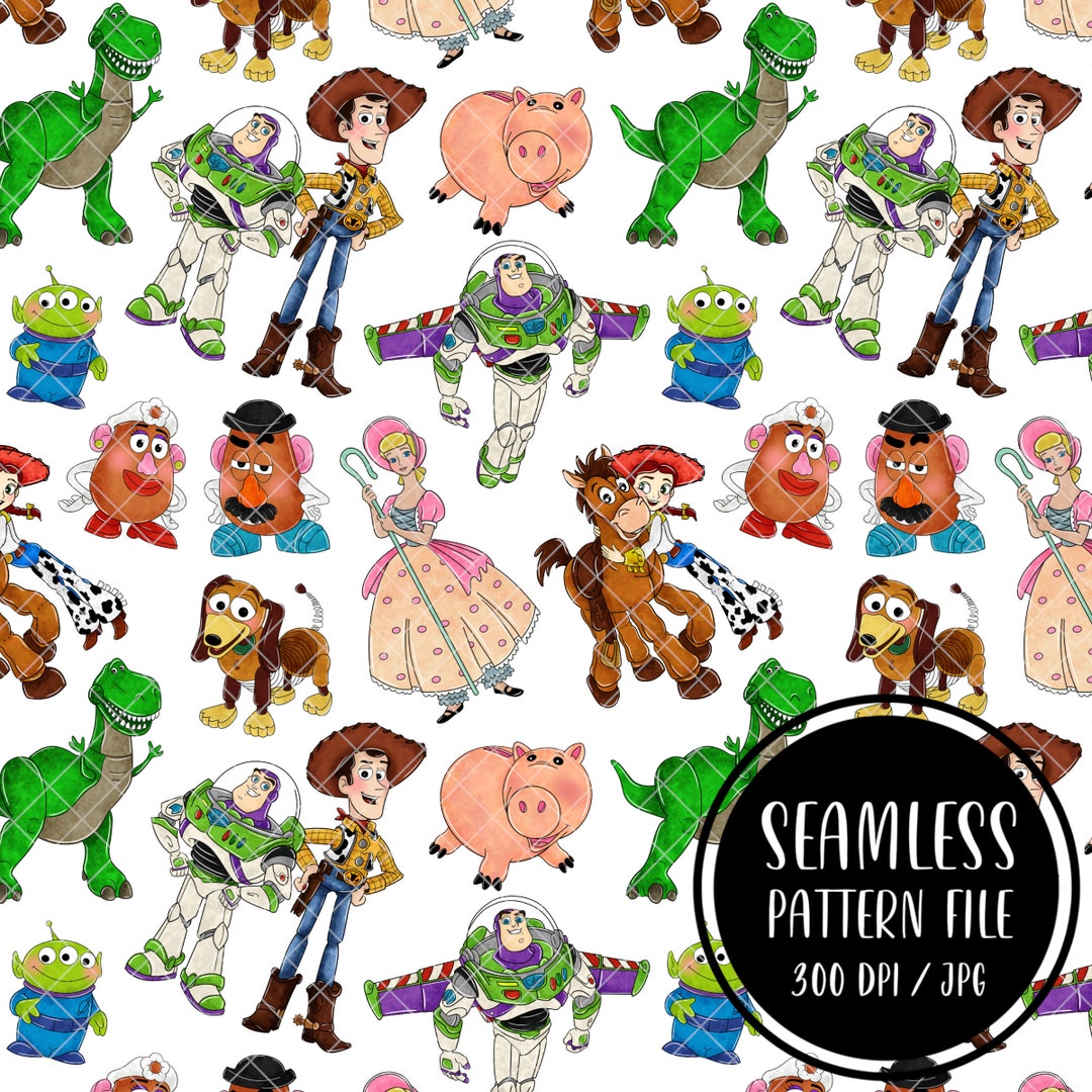 Toy Story Seamless Pattern, Digital Paper Background Download Free ...