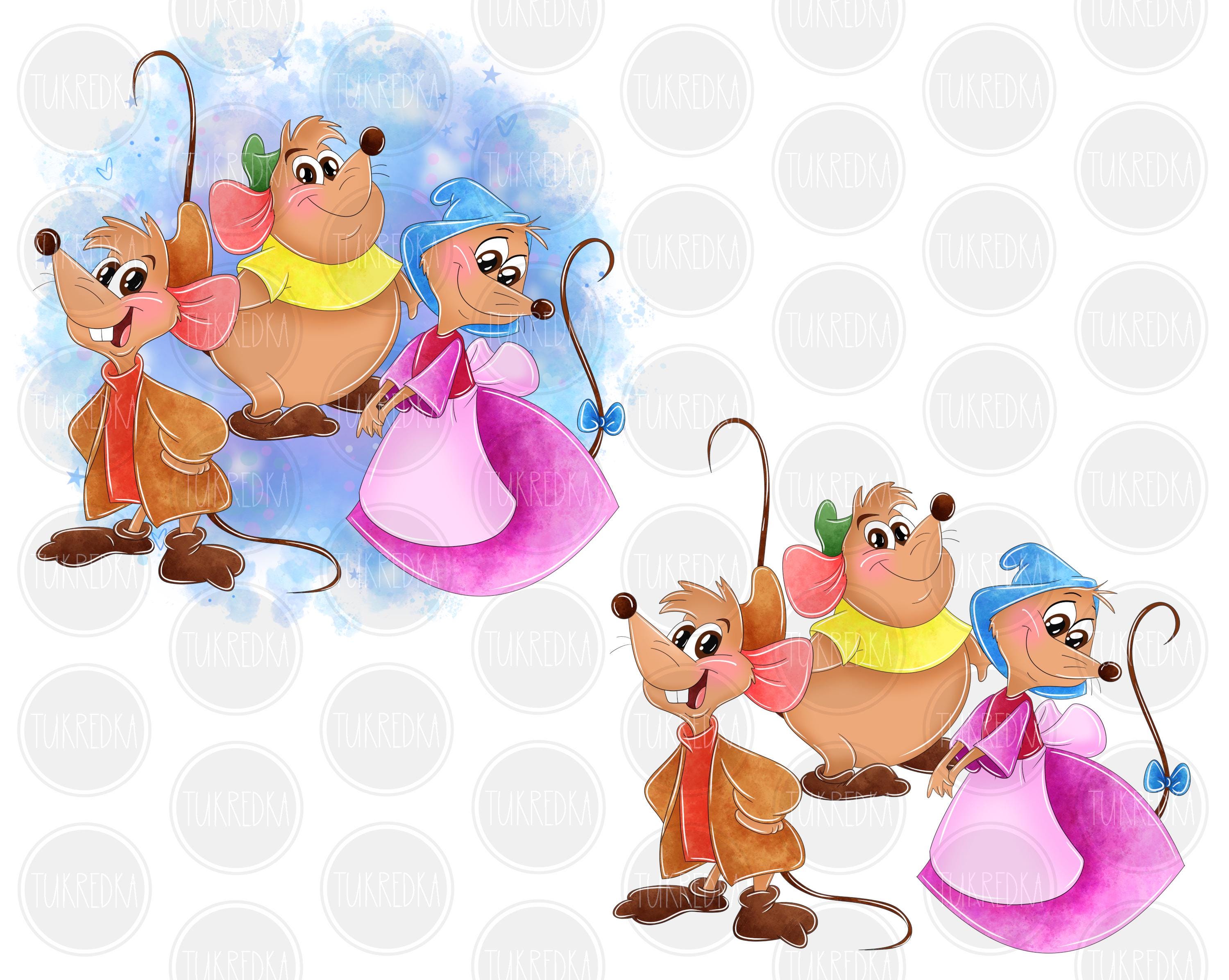 Princess Cinderella Gus Mice Clip Art PNG Clip Art, Cartoon Sublimation ...