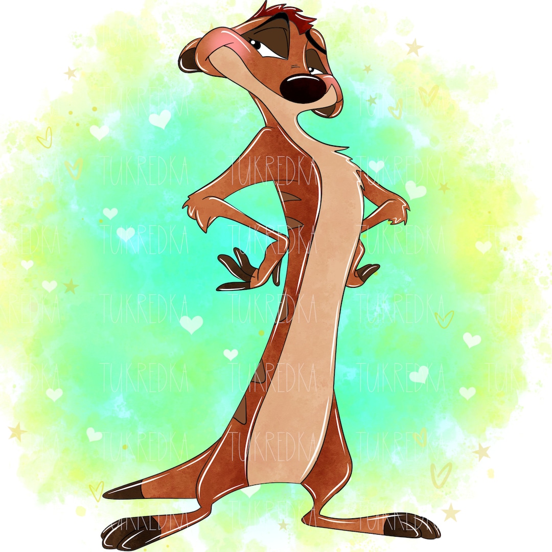 The Lion King Timon Clip Art PNG, Cartoon Sublimation PNG Clipart ...