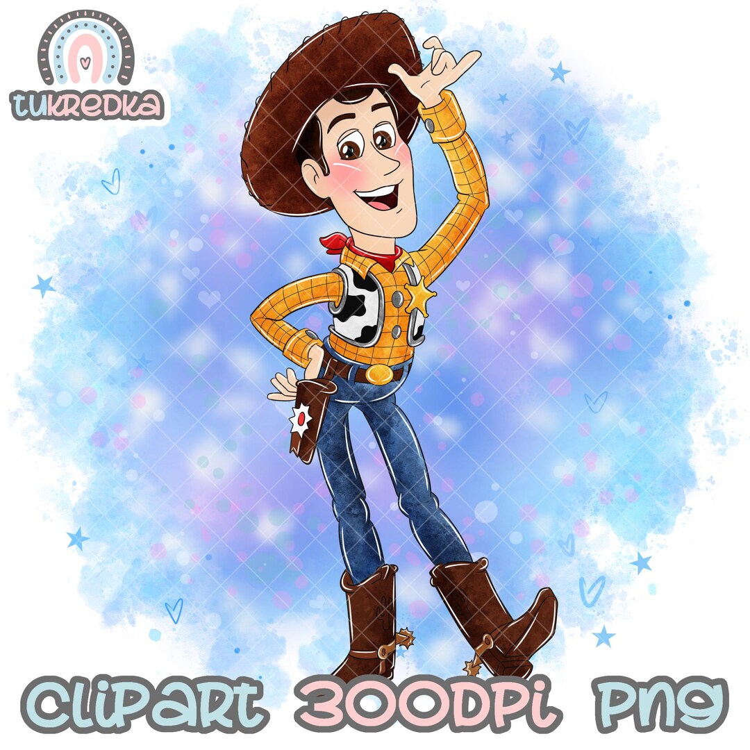 Woody Toy Story Cute Clip Art PNG, Cartoon Clipart Sublimation PNG - Etsy
