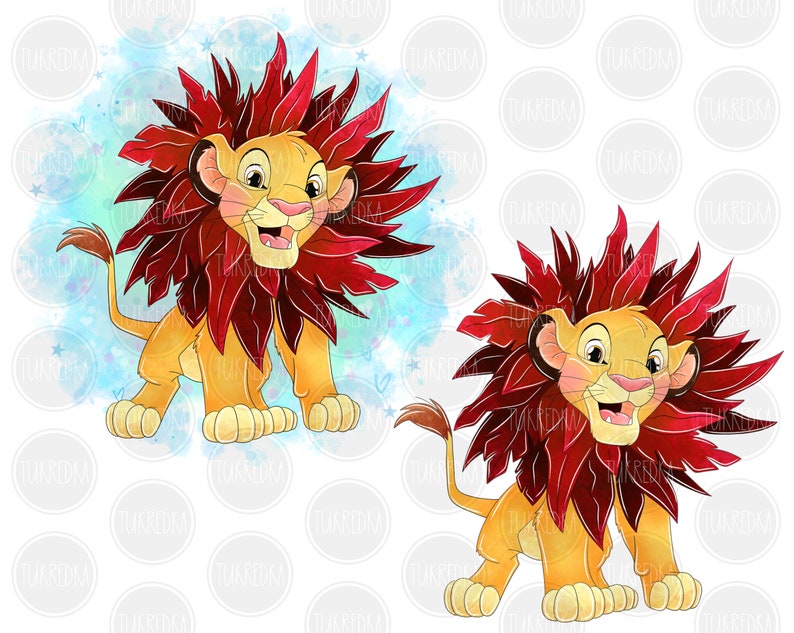 Lion King Simba Clip Art PNG, Cartoon Sublimation PNG Clipart, Cartoon ...