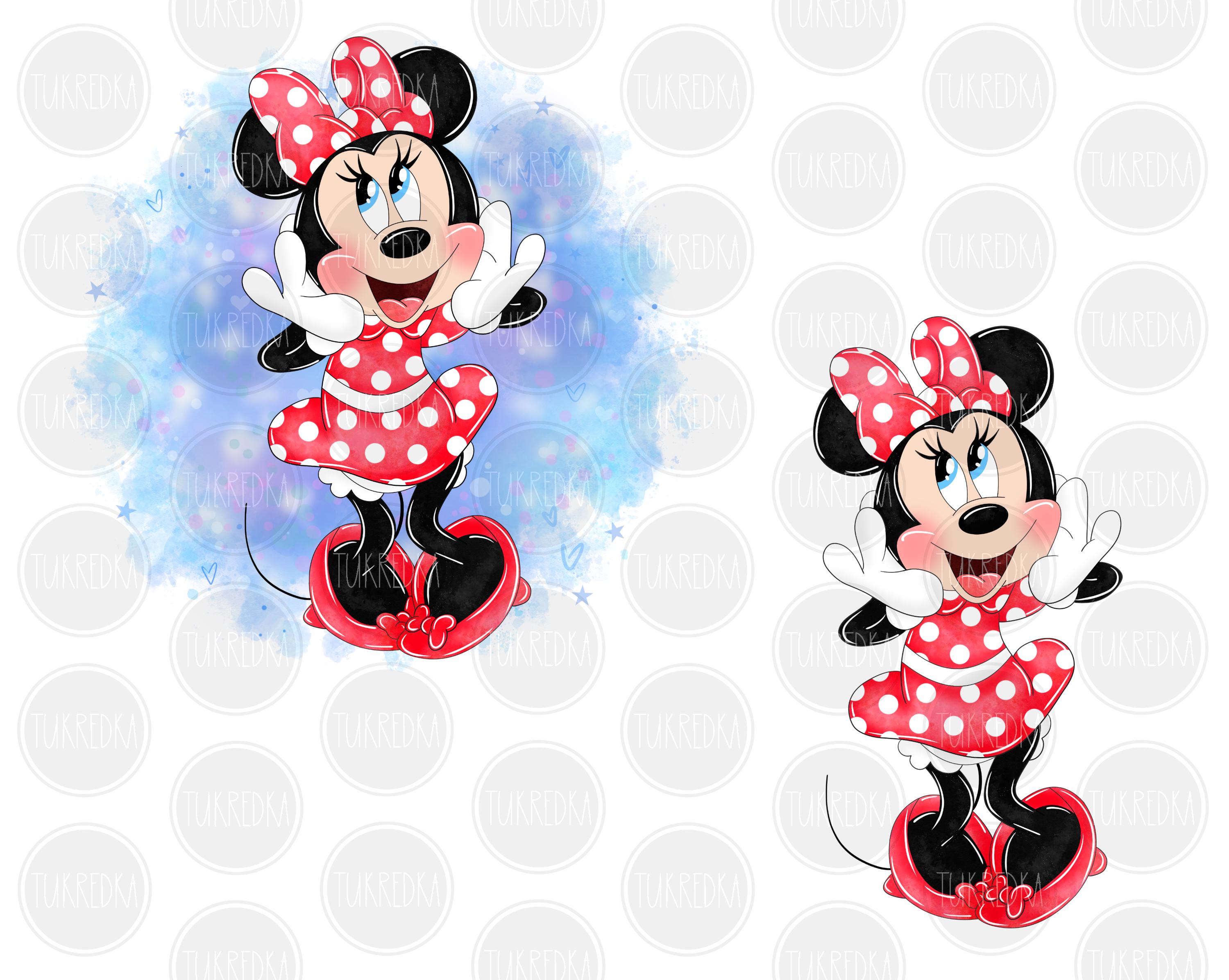 Minnie Mouse Clipart, PNG Clip Art, Cartoon Sublimation Pngcartoon Art ...