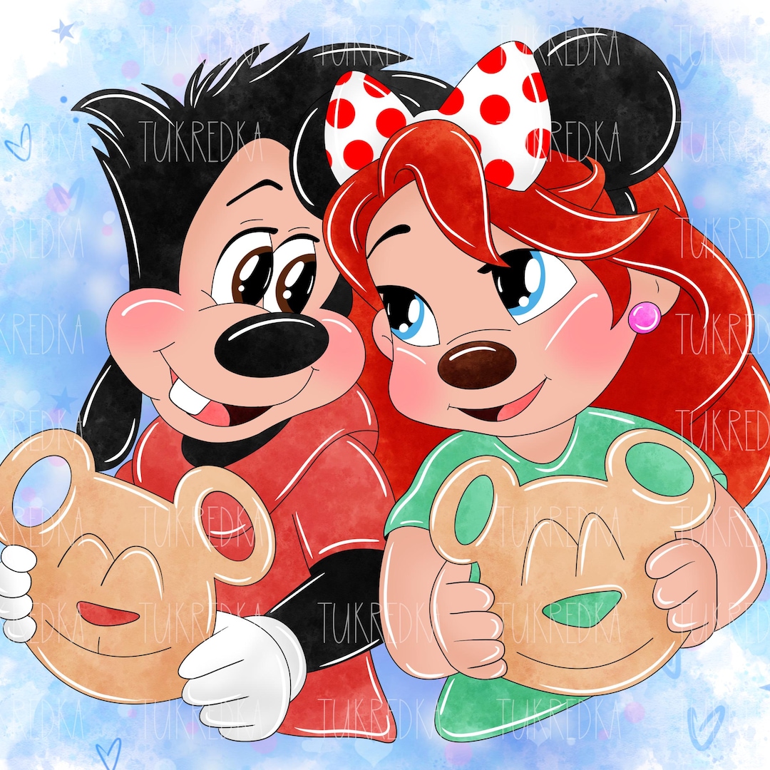 Max and Roxanne Cute Clip Art PNG, Cartoon Clipart Sublimation PNG - Etsy