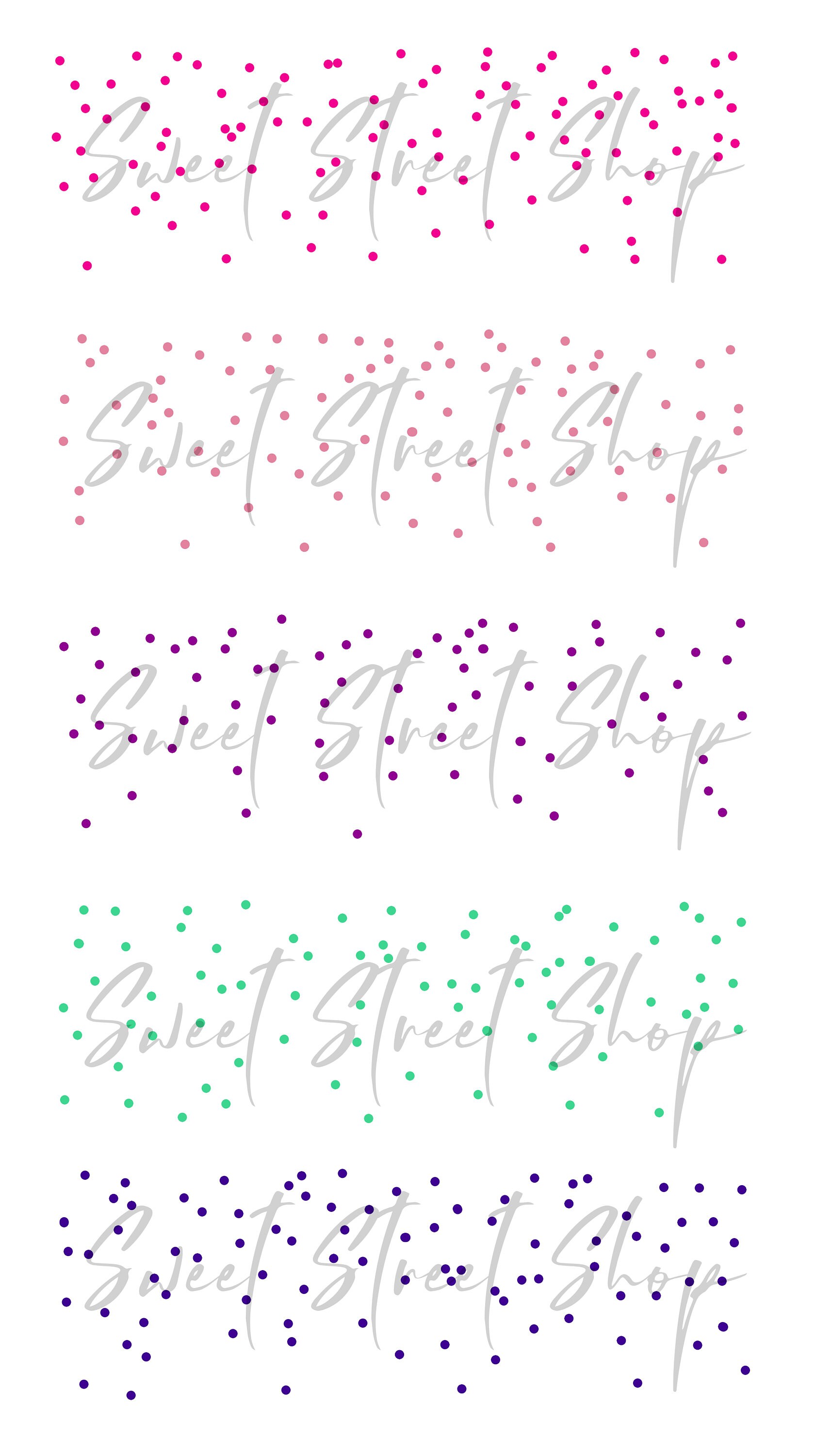 Digital Confetti Colorful Border Confetti Clipart Confetti - Etsy