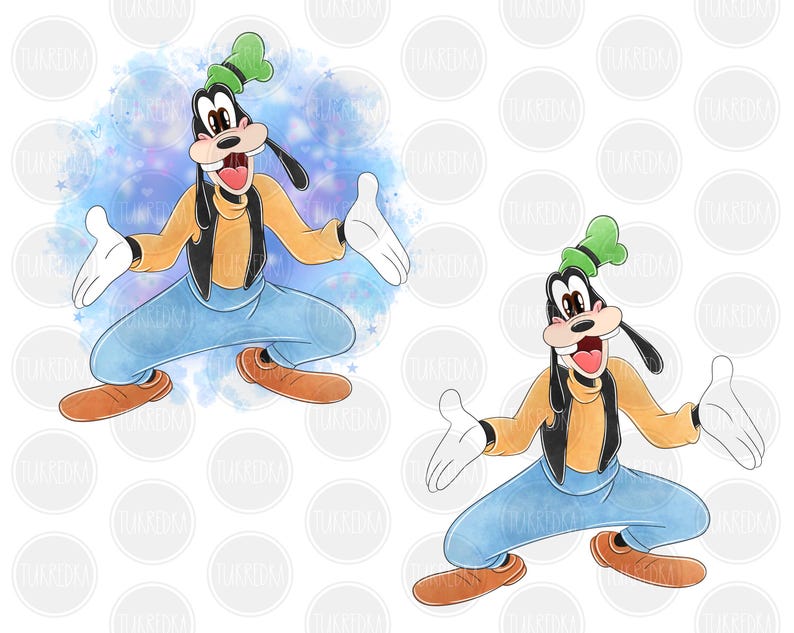 Goofy Clipart, PNG Clip Art, Mickey and Friends Cartoon Sublimation ...