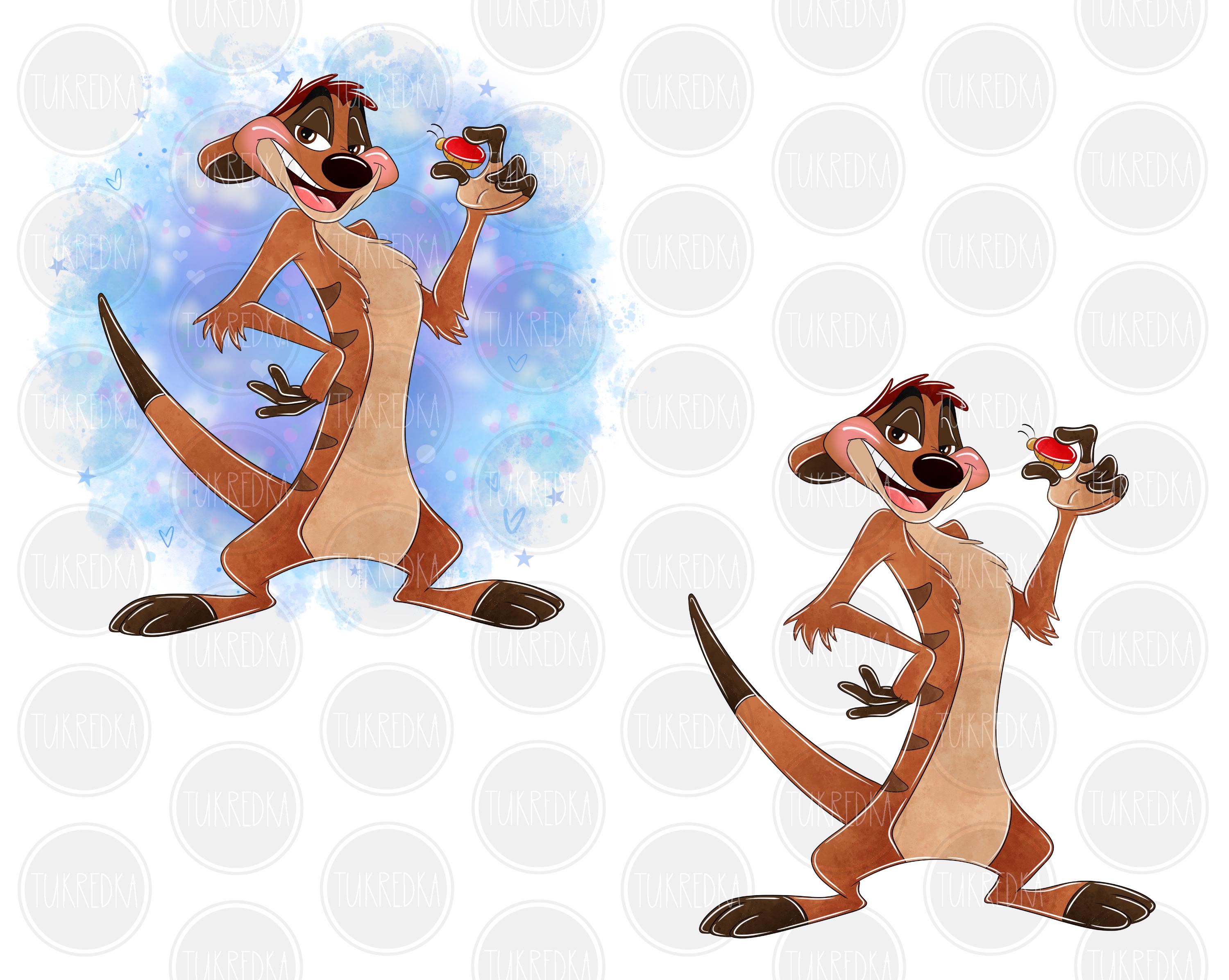 The Lion King Timon Clip Art PNG, Cartoon Sublimation PNG Clipart ...