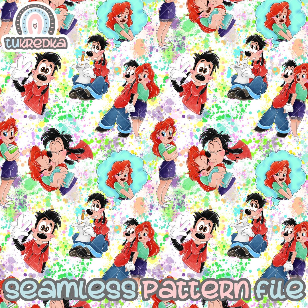 Max and Roxanne Seamless Pattern, Digital Paper Background Download JPG ...