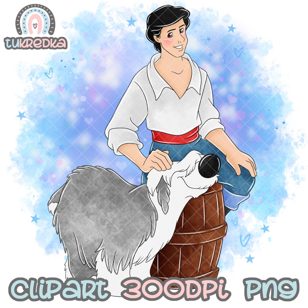 Prince Eric Clip Art, the Little Mermaid PNG Clip Art, Cartoon ...